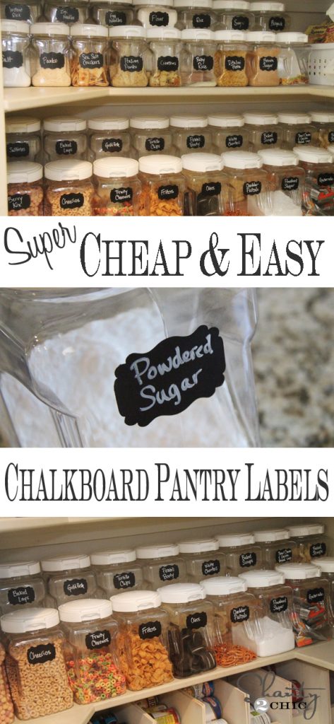 DIY Labels ~ Chalkboard Labels for the Pantry! - Shanty 2 Chic