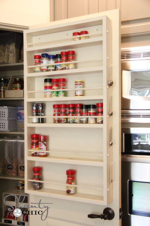 Pantry Ideas DIY Door Spice Rack Shanty 2 Chic Pantry Ideas DIY Door Spice Rack Shanty 2 Chic