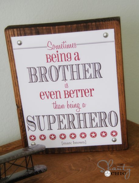 Free Printable - Brother Quote - Shanty 2 Chic
