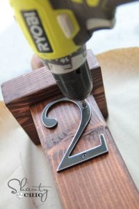 How to Build a DIY Flower Post with House Numbers - Shanty 2 Chic