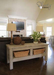 Check out my $80 Pottery Barn Inspired Console Table! - Shanty 2 Chic