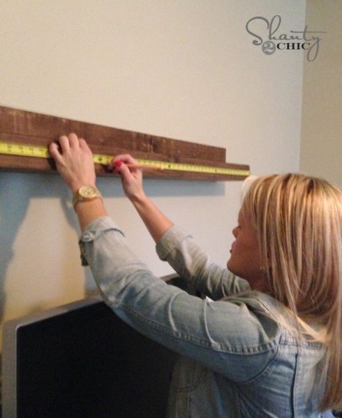 DIY Ledge with Hooks! - Shanty 2 Chic