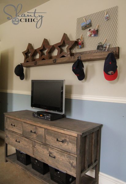 DIY Ledge with Hooks! - Shanty 2 Chic
