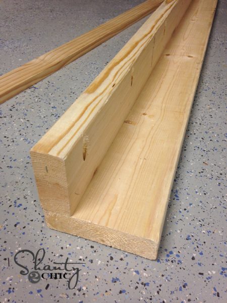DIY Ledge with Hooks! - Shanty 2 Chic