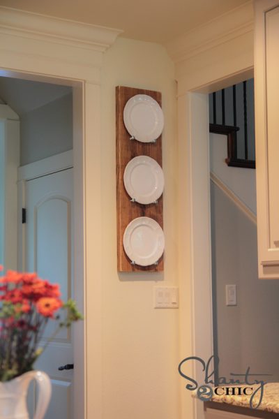 DIY Plate Rack for under $10!! - Shanty 2 Chic