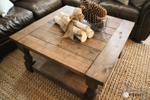 DIY Square Coffee Table - Shanty 2 Chic