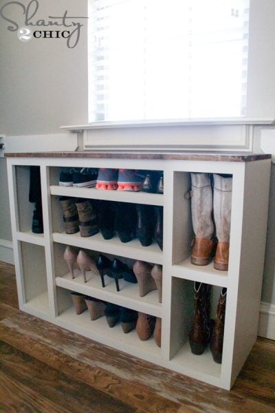 DIY Shoe Storage Cabinet - Shanty 2 Chic