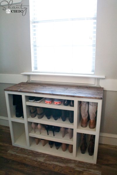 DIY Shoe Storage Cabinet - Shanty 2 Chic