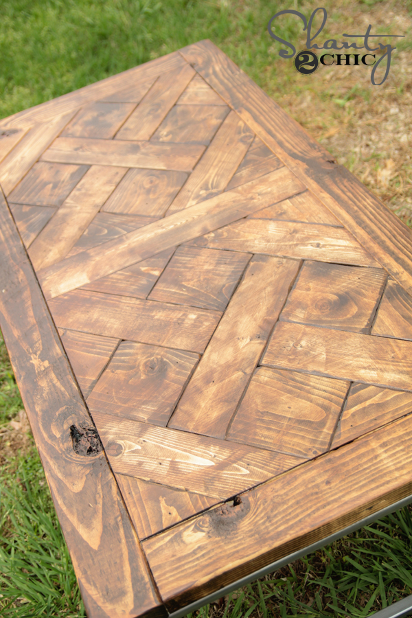 DIY Metal And Wood Coffee Table Shanty 2 Chic DIY Metal And Wood Coffee Table Shanty 2 Chic