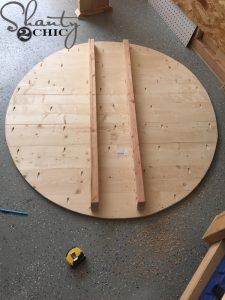 DIY Round Table - As Seen on HGTV Open Concept - Shanty 2 Chic