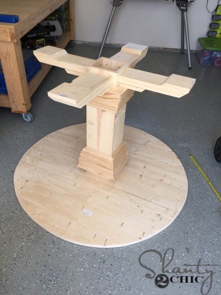 DIY Round Table - As Seen on HGTV Open Concept - Shanty 2 Chic