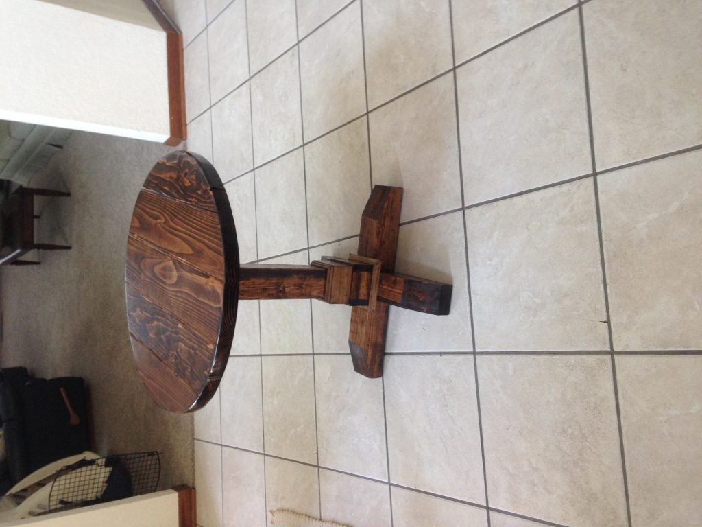 DIY Round Side Table - Shanty 2 Chic