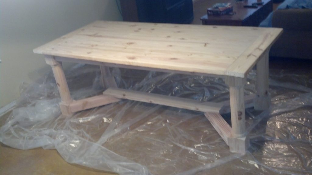 open end turned post table - Shanty 2 Chic