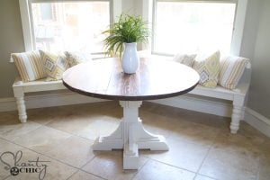 DIY Round Dining Table – Free Plans for $75 - Shanty 2 Chic