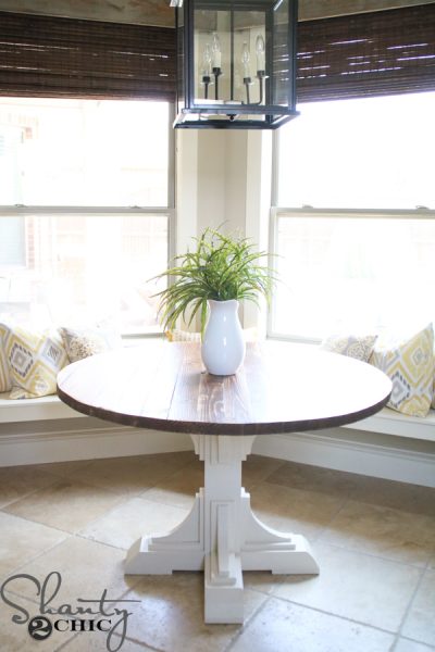 DIY Round Dining Table – Free Plans for $75 - Shanty 2 Chic