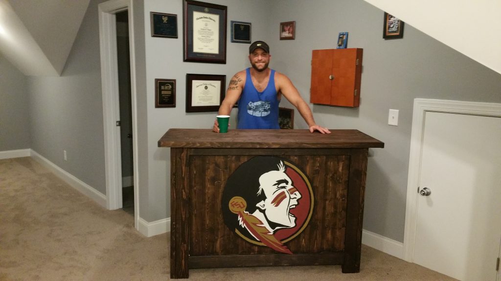 Patio Bar with school spirit. - Shanty 2 Chic