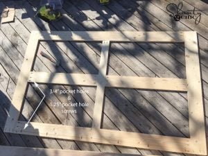 DIY High Back Bench - Shanty 2 Chic