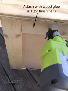 DIY High Back Bench - Shanty 2 Chic