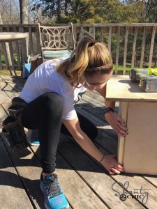 DIY High Back Bench - Shanty 2 Chic