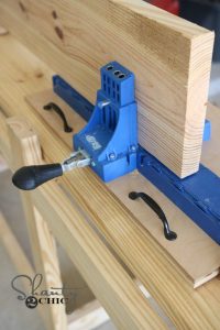 DIY Diagonal Base Farmhouse Console Table - Shanty 2 Chic