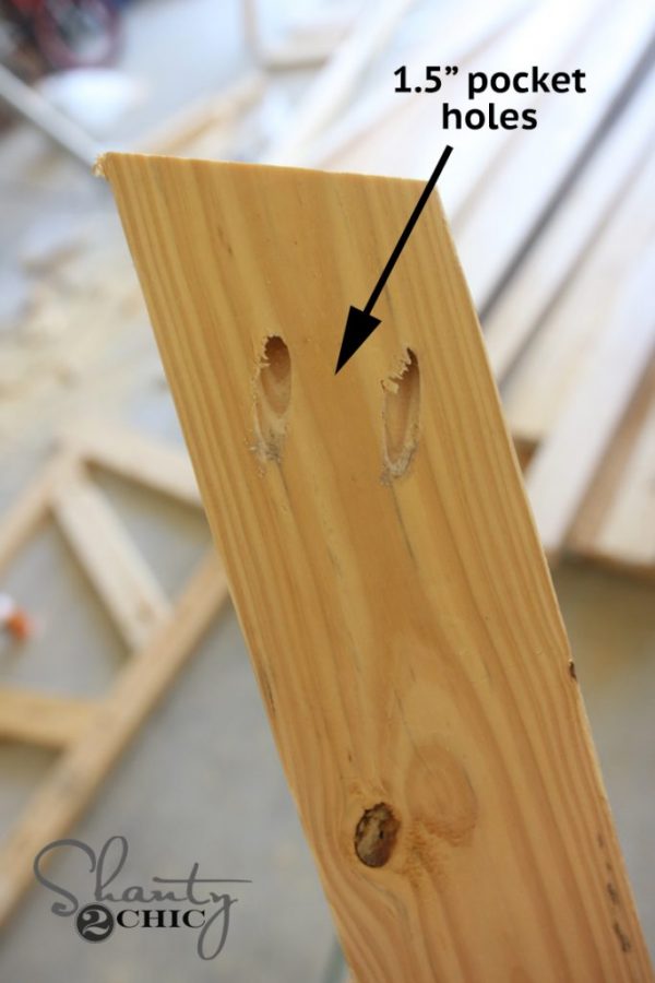 DIY Diagonal Base Farmhouse Console Table - Shanty 2 Chic