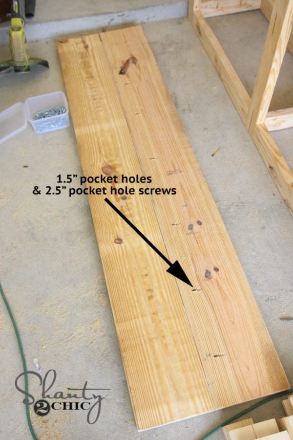 DIY Diagonal Base Farmhouse Console Table - Shanty 2 Chic