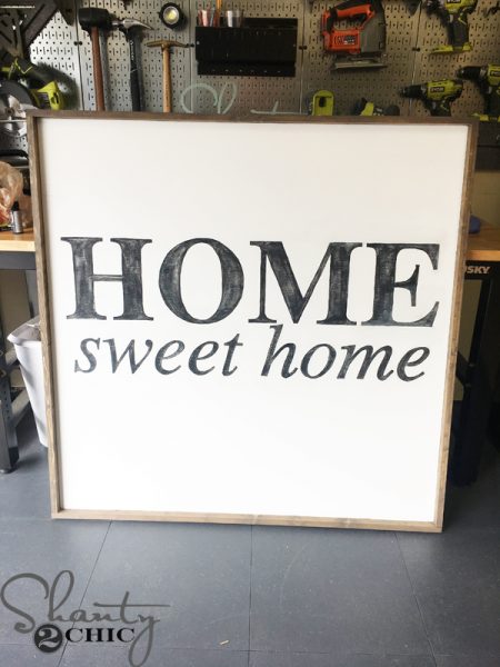DIY Large Hand Painted Sign and How-To Video - Shanty 2 Chic