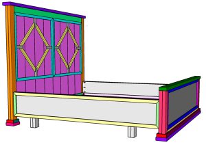 DIY Rustic Modern King Bed - Shanty 2 Chic