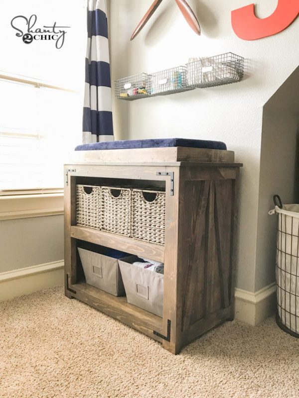 DIY Changing Table - Free Plans & Video - Shanty2Chic