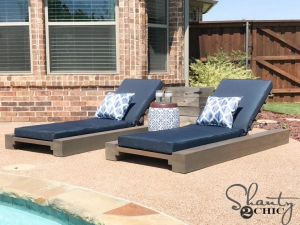 DIY Outdoor Lounge Chair and How-to Video - Shanty 2 Chic