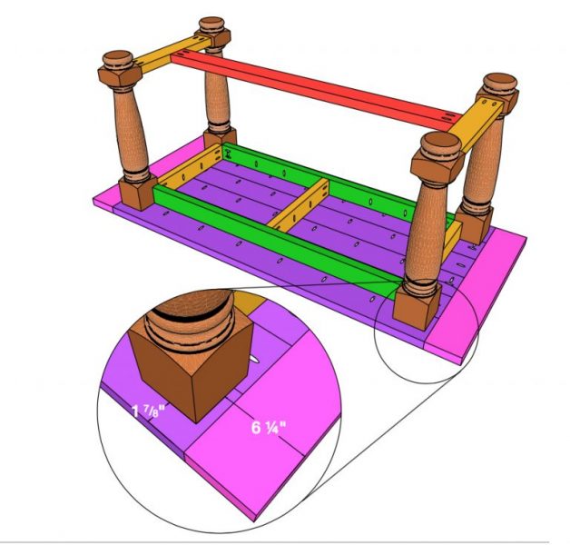 DIY Turned Leg Farmhouse Dining Table - Shanty 2 Chic