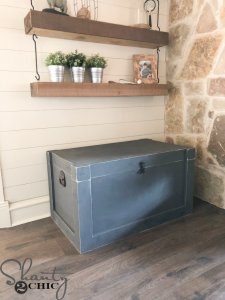 DIY Modern Farmhouse Trunk - Shanty 2 Chic