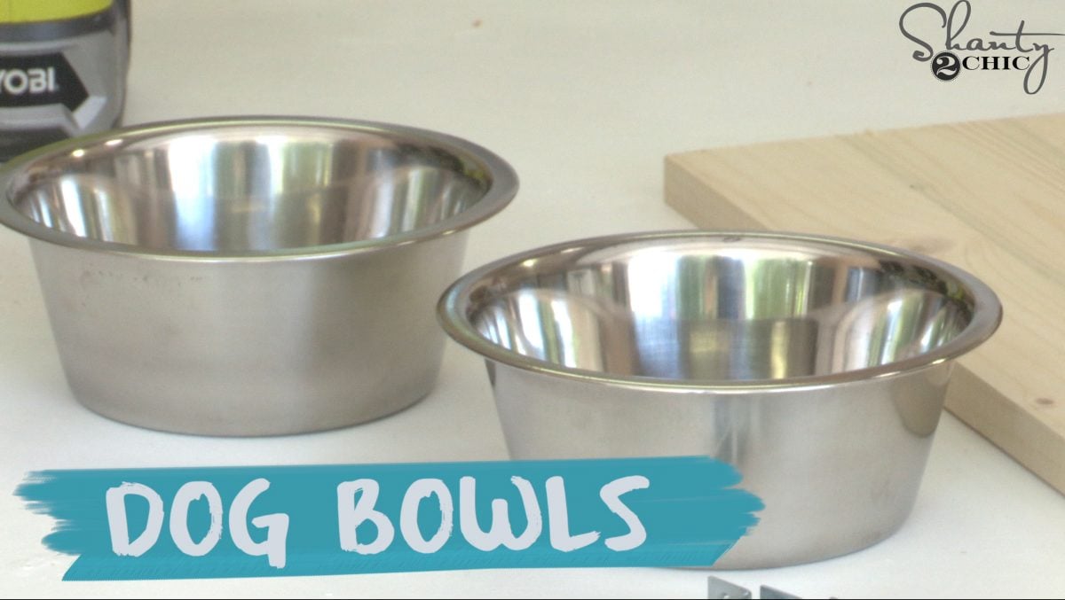 DIY Dog Bowl Stand For Your Puppies - Shanty 2 Chic