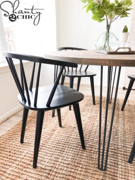 DIY Round Hairpin Dining Table – Easy Modern Build - Shanty 2 Chic