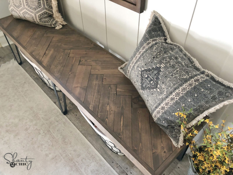 DIY Beefy Hairpin Bench - Shanty 2 Chic