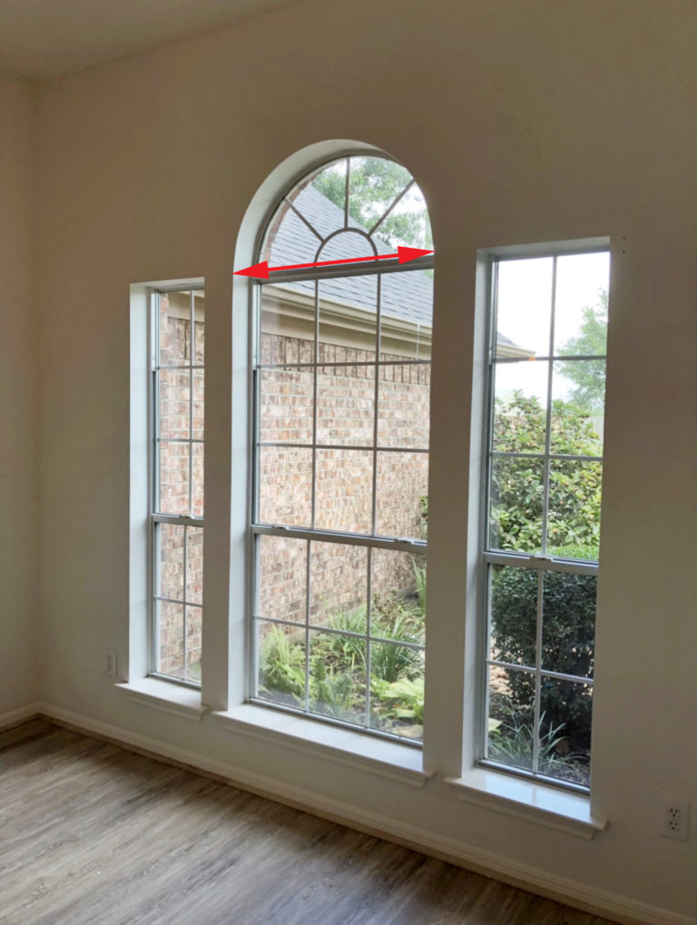 Adding Trim to a Window and Hiding a Half Circle! - Shanty 2 Chic