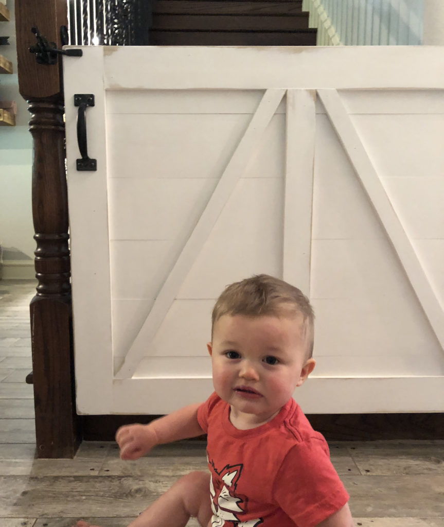DIY Farmhouse Baby Gate or Pet Gate - Shanty 2 Chic