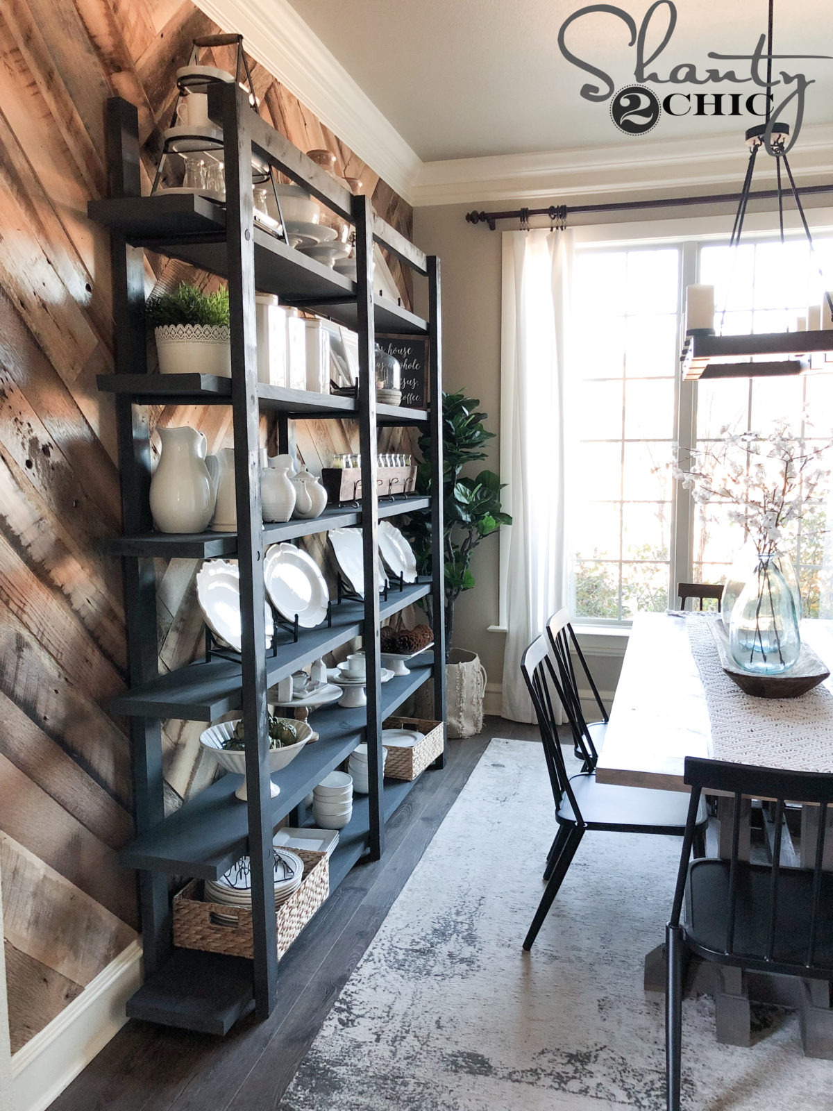 DIY Modern Farmhouse Plate Rack - Shanty 2 Chic