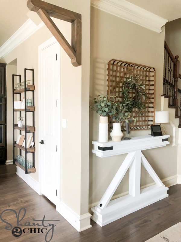 DIY Narrow Console Table - Shanty 2 Chic