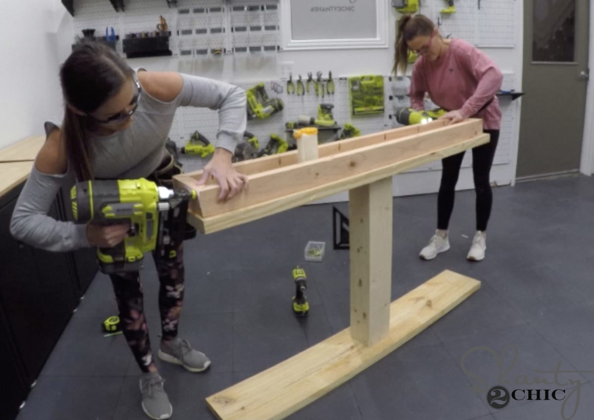 DIY Narrow Console Table - Shanty 2 Chic
