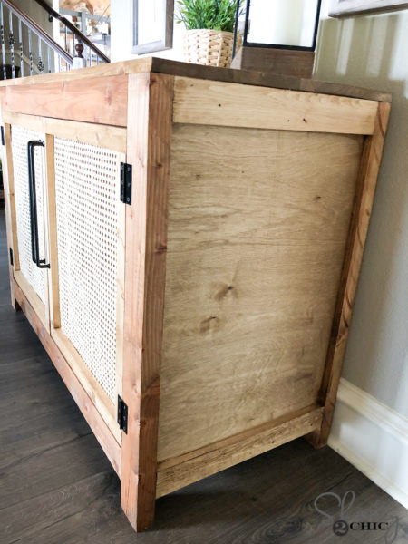 DIY Cane Cabinet - How to Build with Free Plans - Shanty 2 Chic