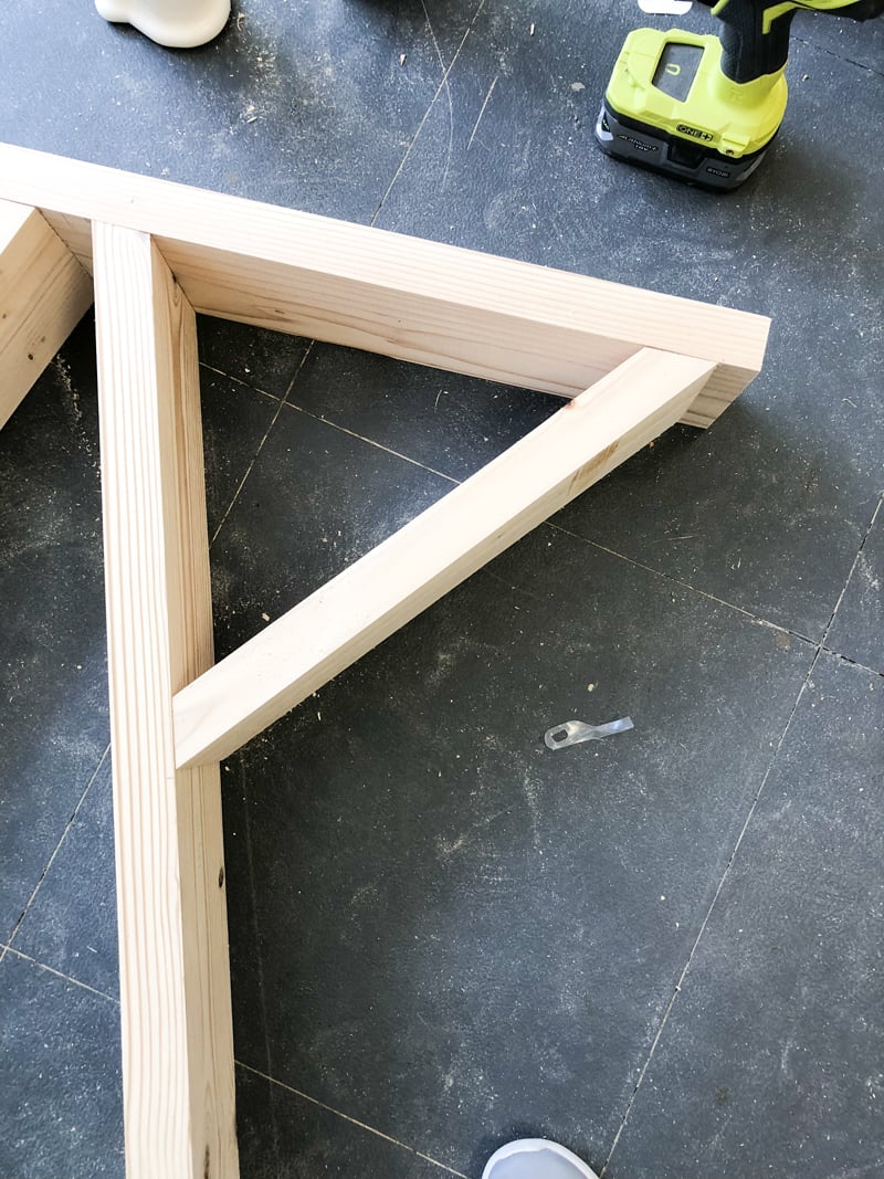 DIY Sawhorse Base Modern Farmhouse Dining Table - Shanty 2 Chic