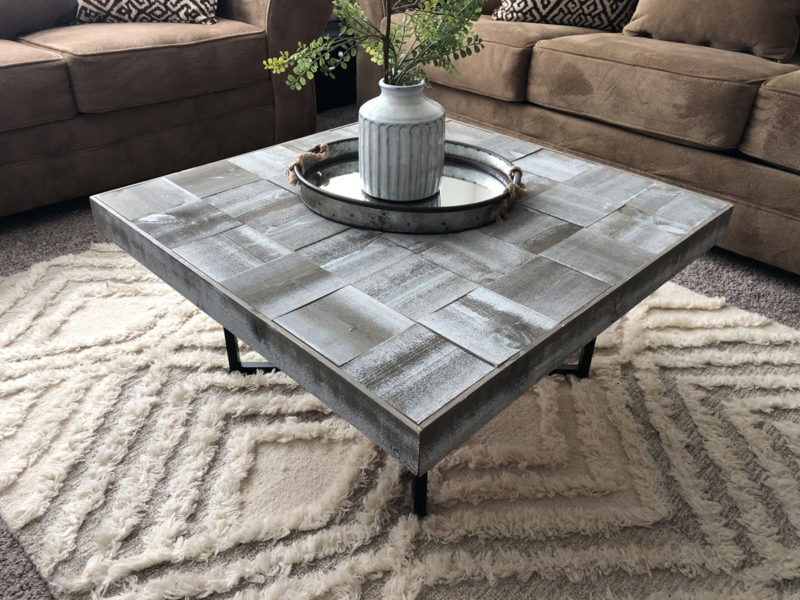 DIY Simple Square Coffee Table - Shanty 2 Chic