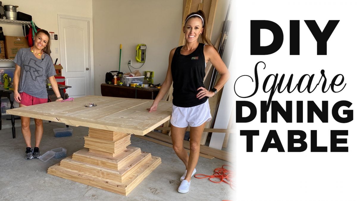 DIY Square Dining Table - Shanty 2 Chic