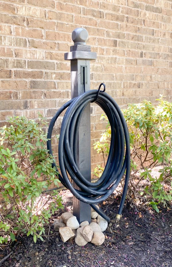 DIY Water Hose Post - Shanty 2 Chic