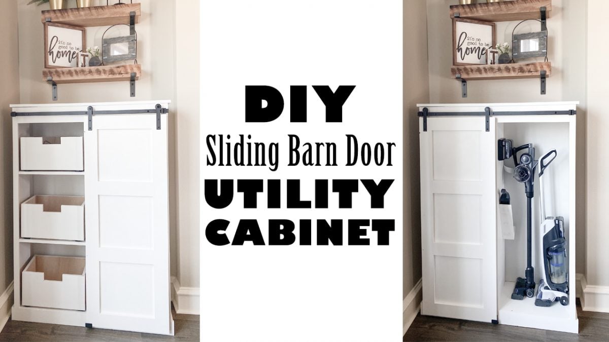 Sliding Barn Door Utility Cabinet - Shanty 2 Chic
