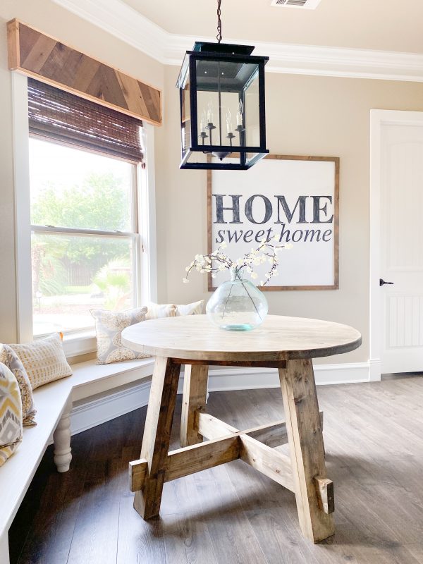 DIY Round Dining Table - Shanty 2 Chic