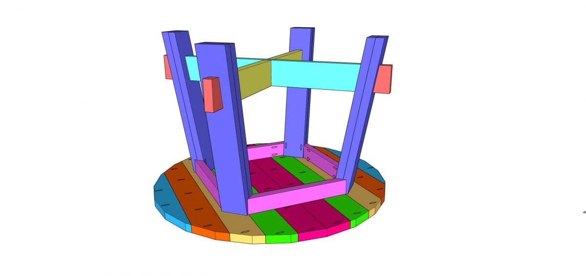 DIY Round Dining Table - Shanty 2 Chic