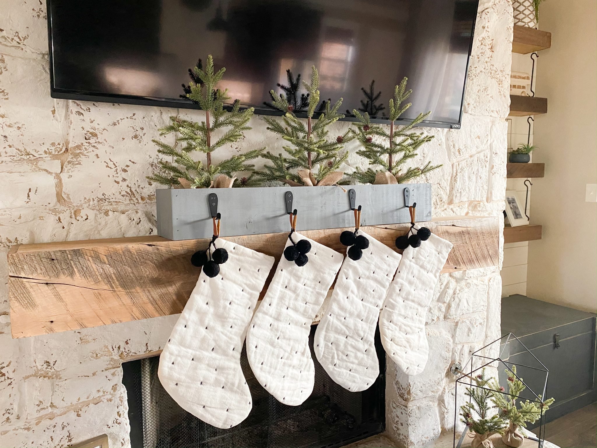 DIY Stocking Holder - Shanty 2 Chic