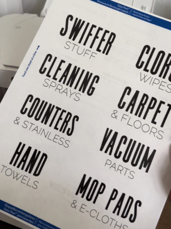 DIY Cleaning Supply Closet - Shanty 2 Chic